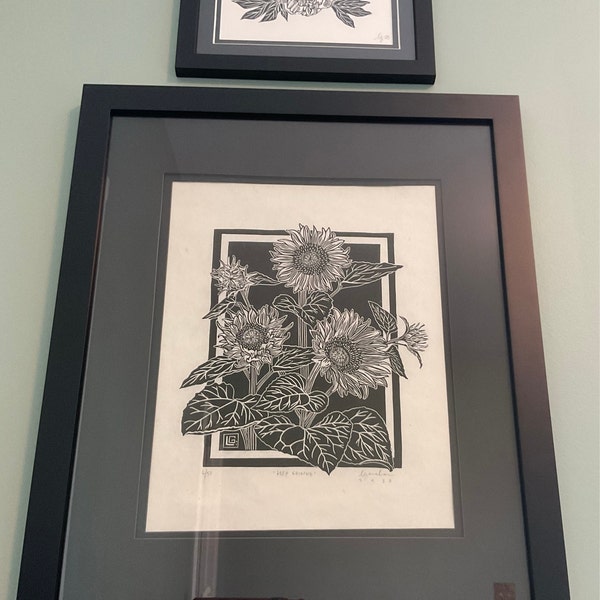 Volume 1 | Original Art Linocut Relief Block Print of Classic Novel ...
