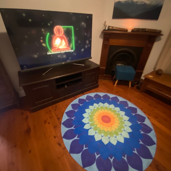 Chakra Rugs Set of 7 Round Matching Set of Chakras Rugs 7 Chakra Rugs ...