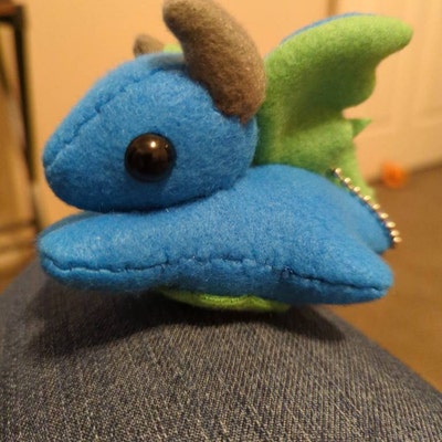 Customizable Plush Dragon Keychain - Etsy