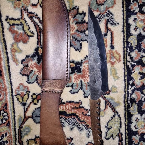 Fibula Garment Pin - Viking Clasp Fibula - Medieval LARP- Hand Forged ...