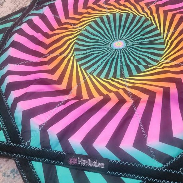 Trippy Squid Flowstar - "v2.0" UV Reactive Sacred Geometry Purple/pink ...