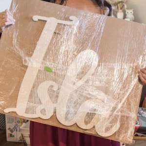 Large Baby Name Sign, Large Nursery Name Sign, Big Family Name Sign ...