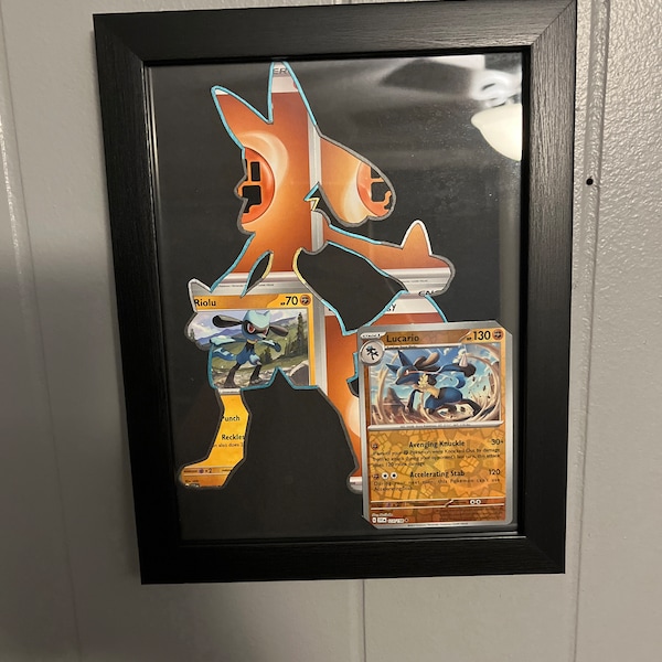 Luxray Pokémon Card Frame Pokémon Wall Art Pokémon Gift Energy Card ...