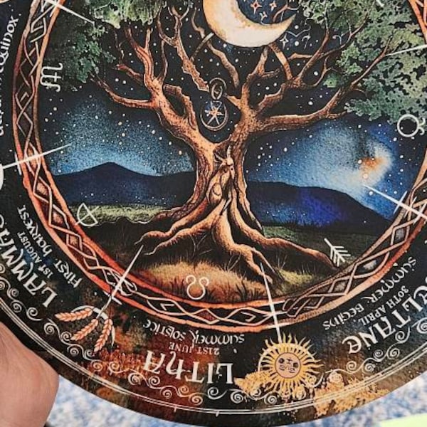Tree of Life Wheel of the Year Board | Wiccan Pagan Calendar | Witch ...