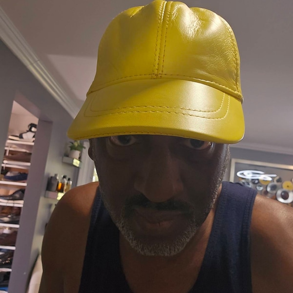 Red Leather Baseball Caps, Adjustable Leather Hats, Woman Leather Caps ...