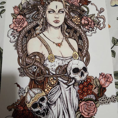 Brigid Art Print Celtic Gods Collection - Etsy