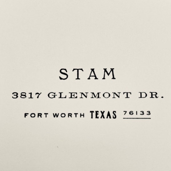 Self Inking Vintage French Address Stamp | Custom Stamp for Wedding ...