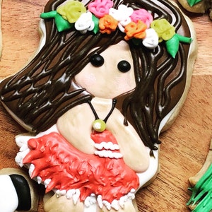 Hula Girl or Hawaiian Girl Cookie Cutter and Fondant Cutter and Clay ...