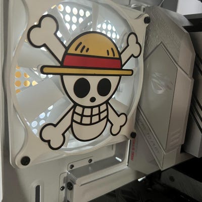 Luffy Sun God Nika Gear 5 One Piece Gaming Computer PC Fan Shroud Grill ...