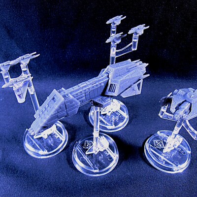 Mandalorian Keldabe Class Battleship for Star Wars Armada or Display ...