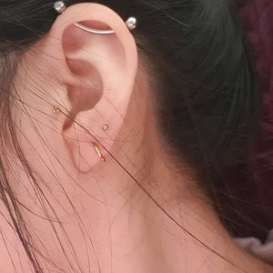 16G Hoop, Cartilage Hoop, Surgical Steel Clicker, Seamless Hoop Earring ...