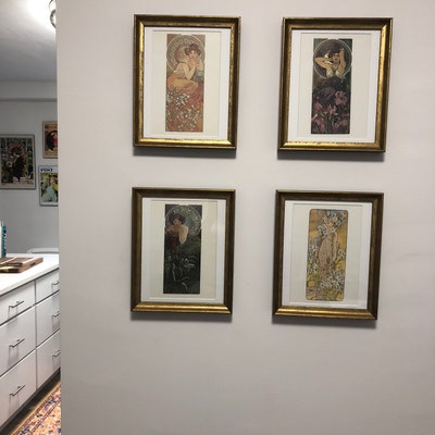 Xavier Antique Gold 3/4'' Wood Picture Frame With - Etsy