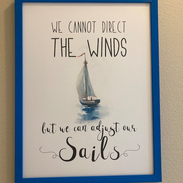 We Cannot Direct the Wind, but We Can Adjust Our Sails - Inspirational ...