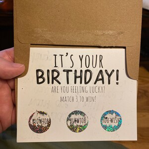 Funny Birthday Scratch off Card Card for Husband Card for - Etsy