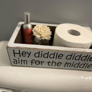 Funny Back of the Toilet Storage Box Number 2 No 2 Toilet | Etsy