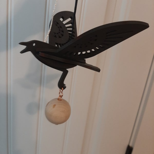 Cornish Crow Decoration Laser Cut / Lasercut Mdf Raven Goth Emo Edgar ...