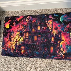 Aztec Octopus Desk Mat, Aesthetic XL Desk Pad, Geometric Mouse Pad, Red ...