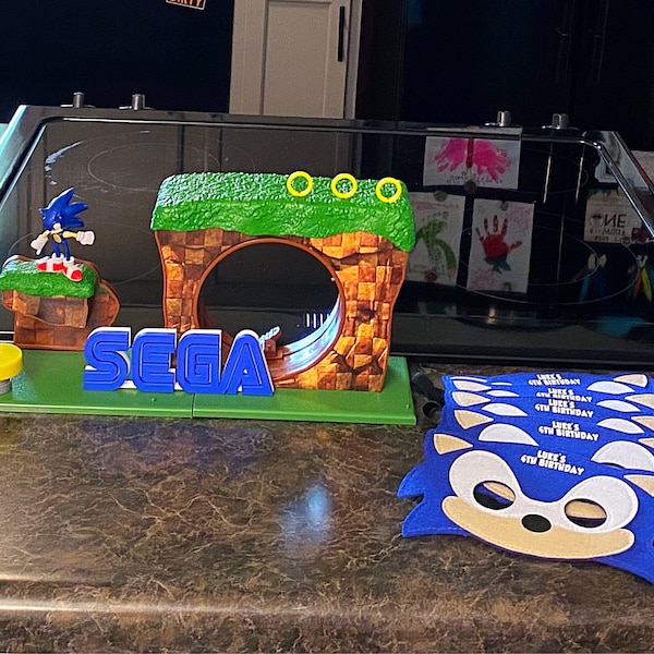 SEGA Video Game Logo Sign 6 in (3D Printed, Man Cave, Game Room, Shelf ...