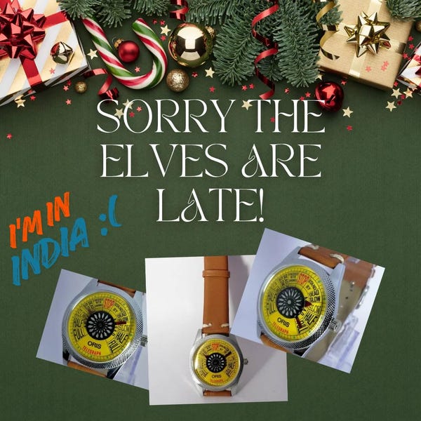 Rare Vintage Oris Yellow Dial Hand Winding FHF Movement ST-96 Swiss ...