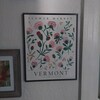 Vermont State Flower, Vermont Flower Market Art Print, Red Clover 1960 ...