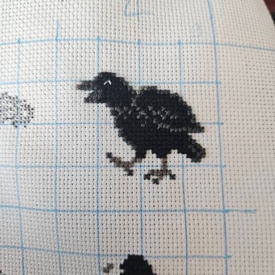 Crow Cross Stitch Pattern PDF Bundle Set of 4 Raven Patterns Instant ...