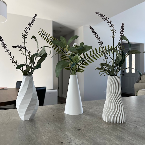 Earth-tone Plant Pot Set: 3D Printed 4-inch Planters - Etsy
