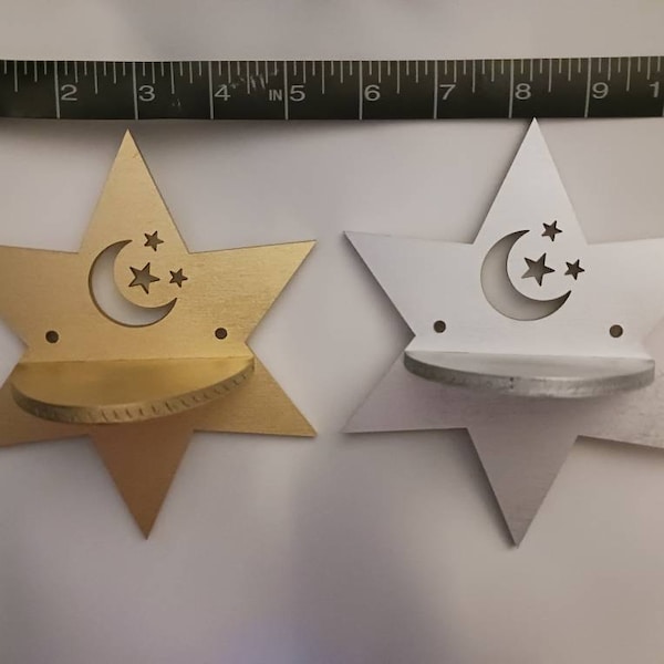 Celestial Star Wall Shelf, Crystal Shelf, Mini Shelf, Celestial Star ...
