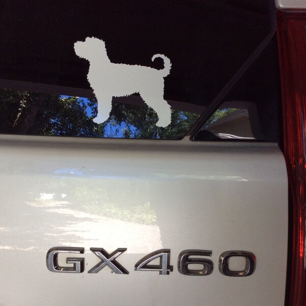 Labradoodle Vinyl Decal Goldendoodle Vinyl Decal Solid Doodle Decal ...