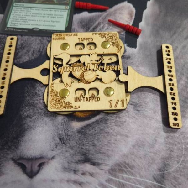 MTG Commander Caddy Life Counter, Command Zone Holder, Damage Tracker ...