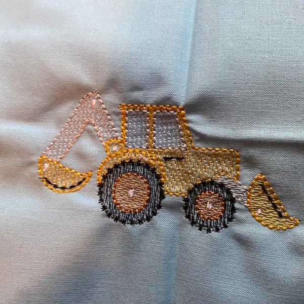 BUNDLE of Sketch Stitch Construction Trucks Machine Embroidery File ...