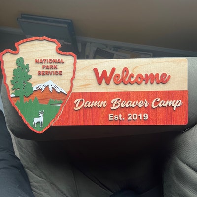 National Park Welcome Sign 3D, Personalized National Park Sign, Custom ...