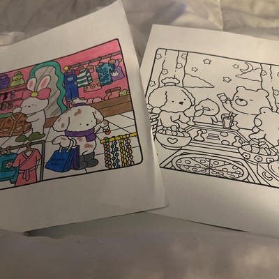 Little Corner: Super Cute Designs of Cozy, Hygge Spaces Coloring Book ...