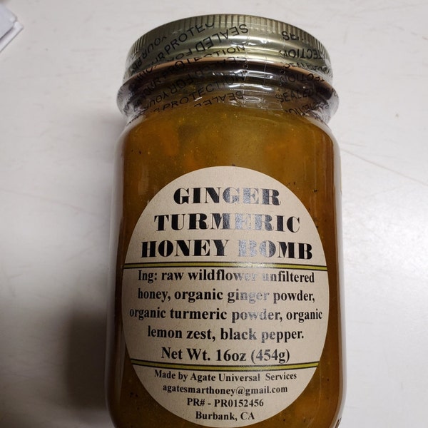 Ginger Turmeric Honey Bomb 16oz. - Etsy