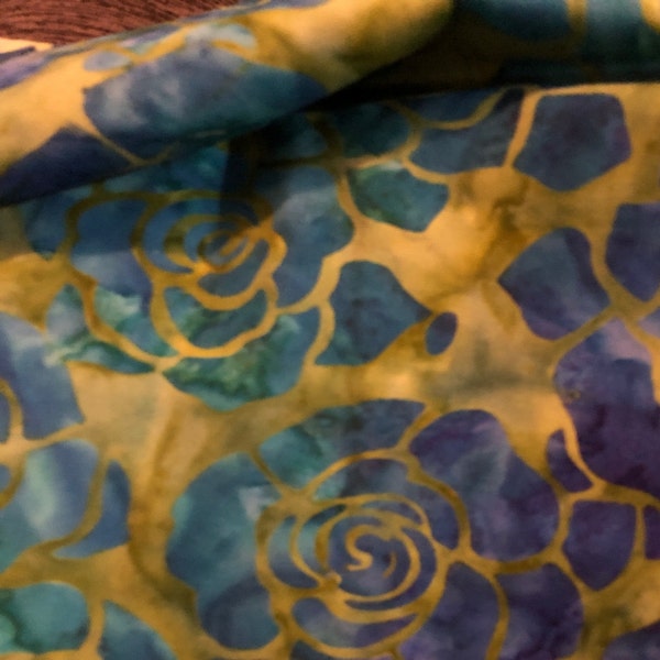 Vintage Hoffman Fabric, Woodblocks, Trees, Leaves & Grids in Purple ...