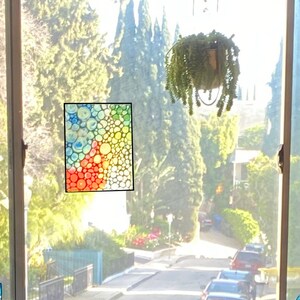 Starry Night WINDOW CLING Suncatcher Faux Stained Glass - Etsy