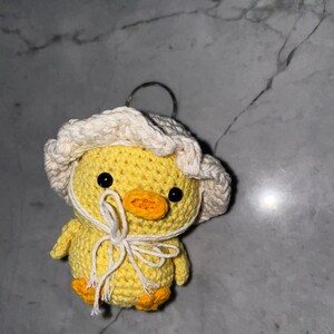 Duck Keychain, Duck With Hat Keychain, Ducky Keychain, Cute Duck ...