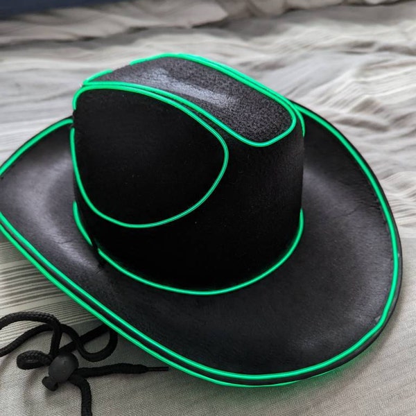 Custom Cowboy Hat W/ 2 Colors, Cowgirl Hat. Perfect Cowgirl Outfit ...