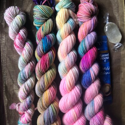 Autumn Shades Ruffles Scrapcake, 150g Ruffles Hand Dyed Yarns, DK Yarn ...