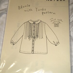 LINNET Pattern / No.94 Blouse With Small Tucks Sxxlincludes 5 Sizes New ...