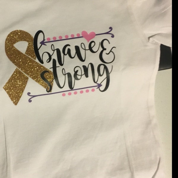 Cancer Awareness SVG Brave and Strong Cancer Ribbon Cut File SVG & DXF ...