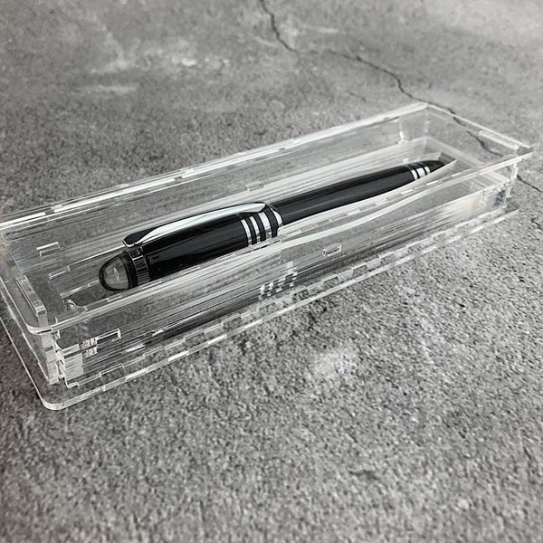 Pencil Case SVG Laser Cut File Wooden Pen Holder Box Storage Desk ...