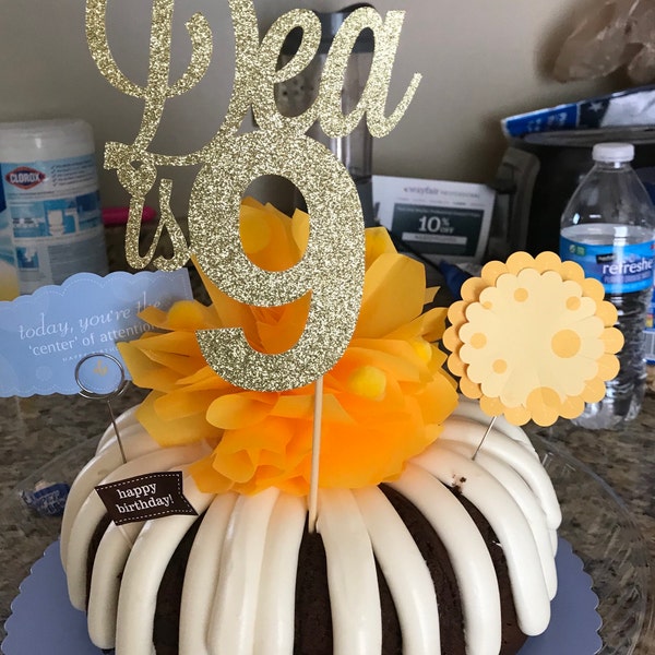 Birthday Cake Topper, 9th Birthday Cake Topper, Cake Topper Birthday ...