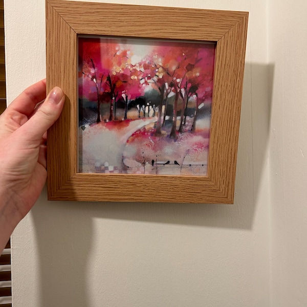 Handmade Classic Square Picture Photo Frames Wooden Effect 11 Colours ...