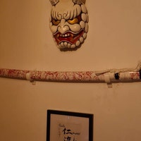 Great Devil God Japanese Noh Mask -- Daikijin Hand Carved Hand Painted ...