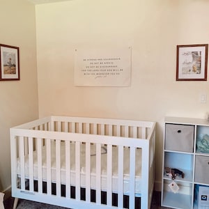 Be Strong and Courageous Canvas Flag Scripture Wall Decor Bible Verse ...