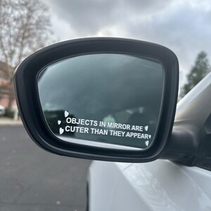 2x 2 Different Sizes and Designs Available Objects in Mirror Are Cuter ...