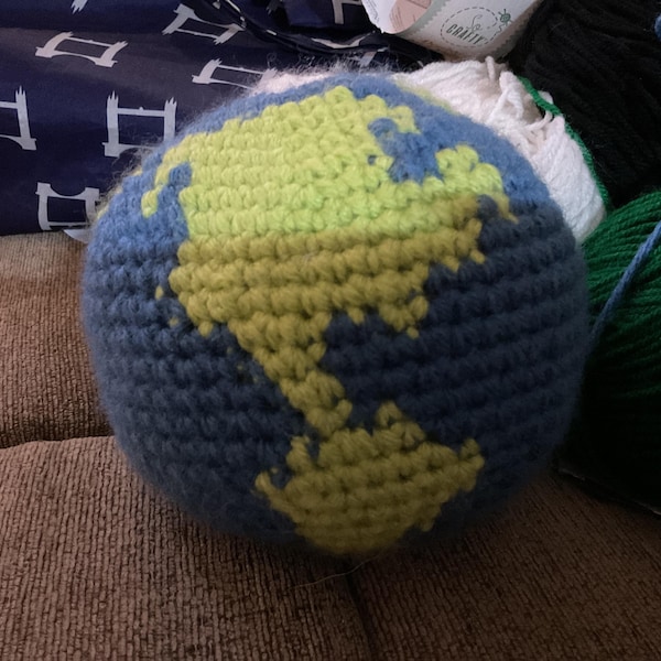 Earth Pattern, Crochet Earth Pdf, PDF Pattern, Space Theme Pattern ...
