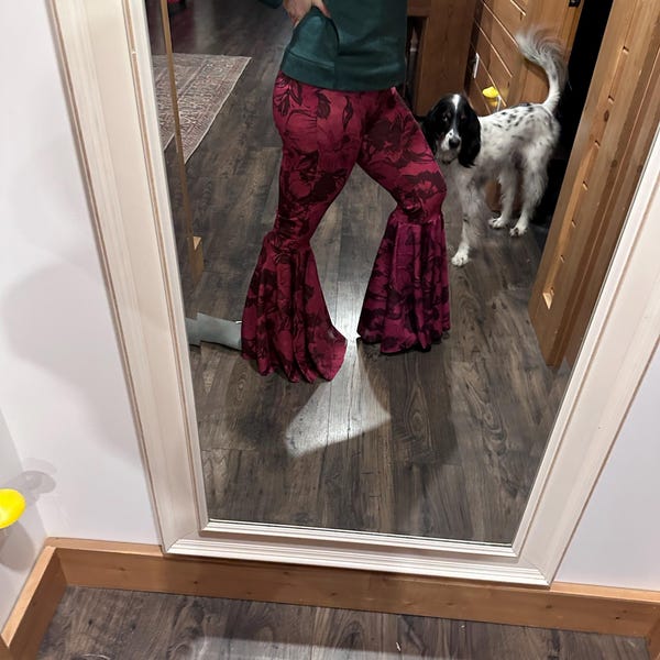 Flared Pants Sewing Pattern Beginner Level, Bell Bottom Extreme Flare ...