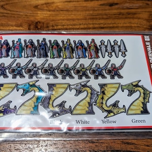 LORDS of WATERDEEP Meeples Upgrade Kit Stickers Free Scoundrels of Skullport Decals Kit Premium ...