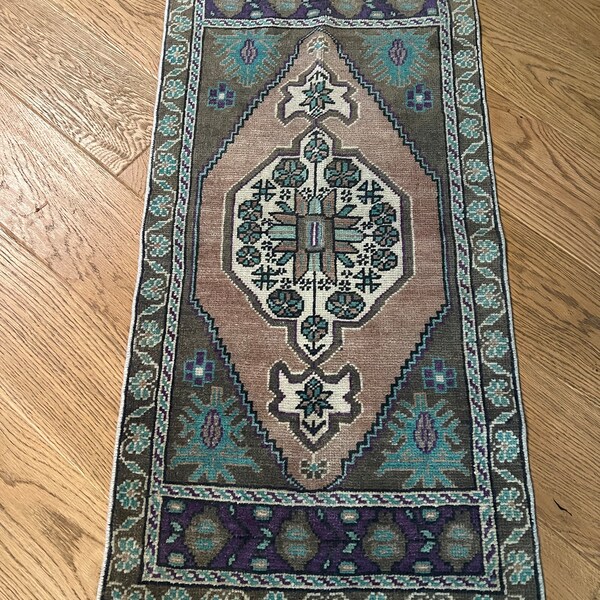 1'5"x2'9" FT Small Rug, Beige Rug, 2x3 Welcome Rug, Mini Vintage Rug ...